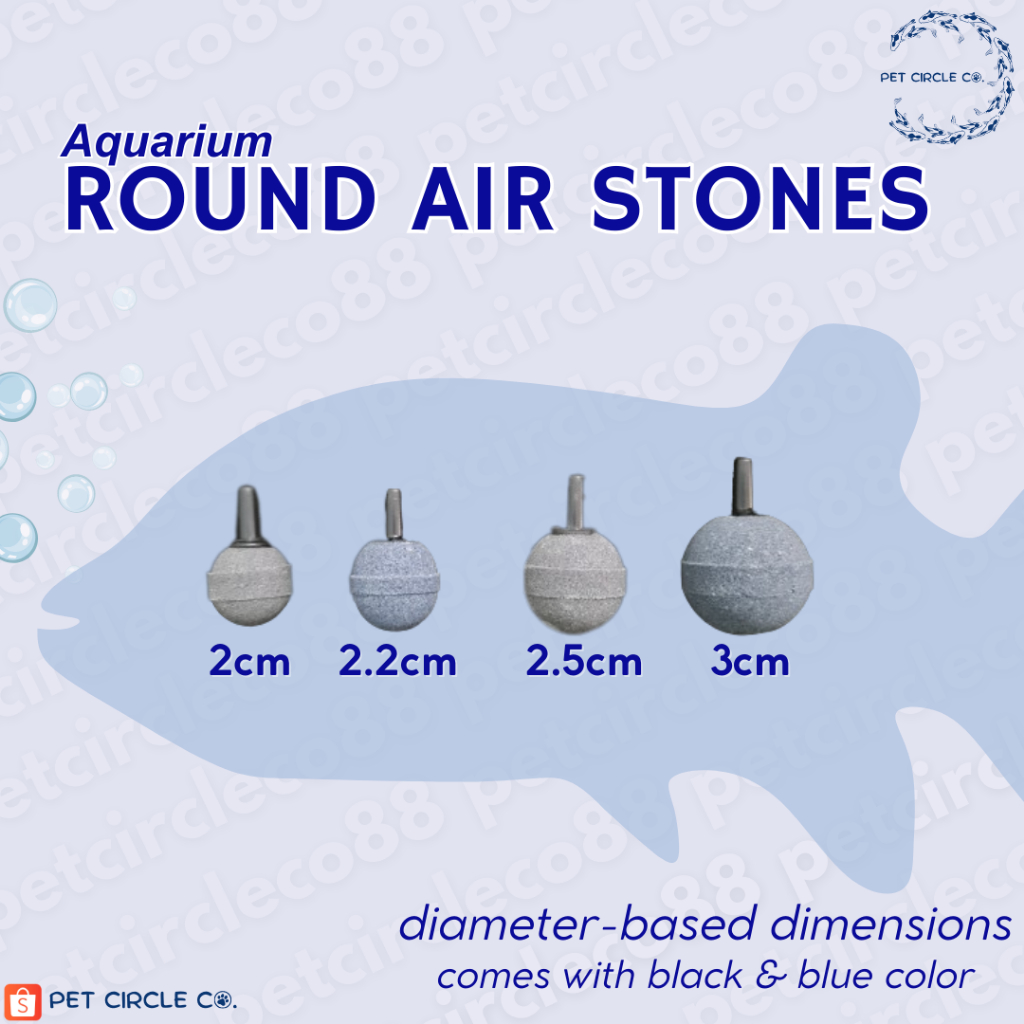 Aquarium Round Air Stones Mineral Bubble Diffuser Airstone ( 2cm | 2.2 ...