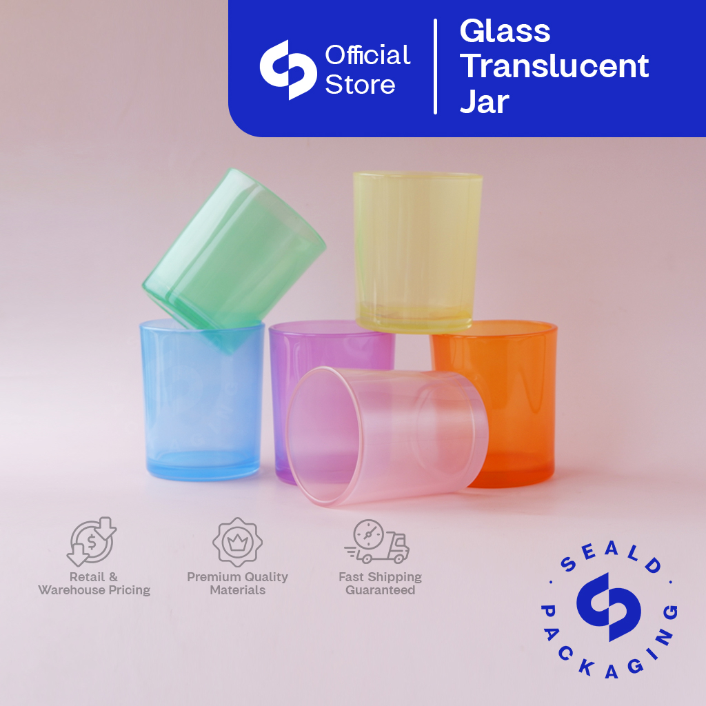 Glass Glossy Translucent 200ml Candle Jar | Shopee Philippines