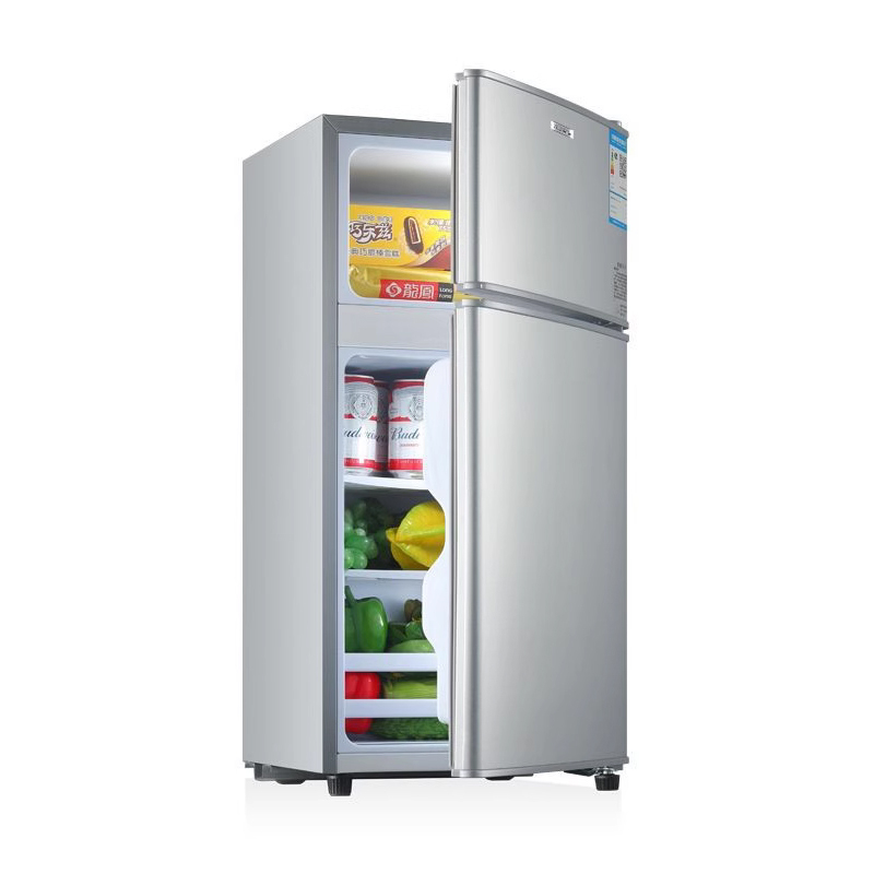 Small refrigerator home small single double door freezer mini ...
