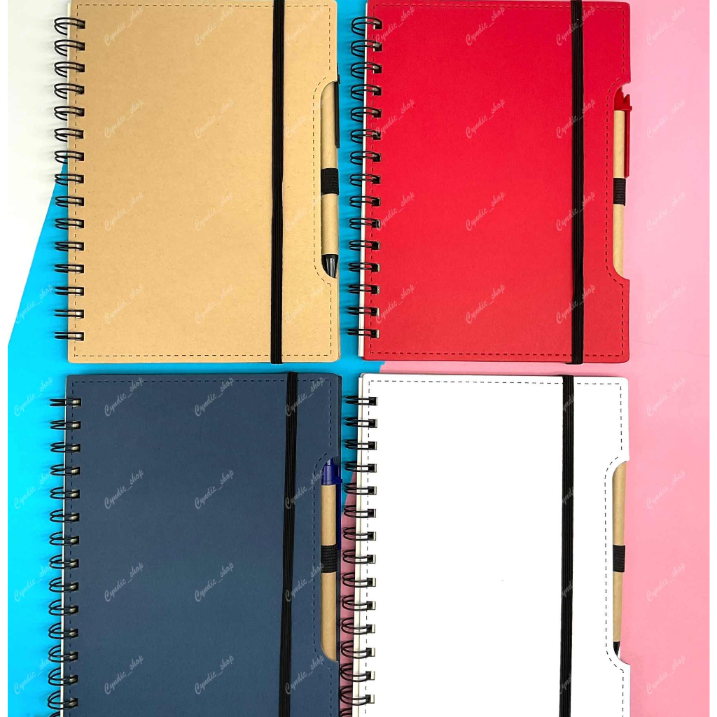 Thickened hard shell with rope with pen coil notebook classic ...