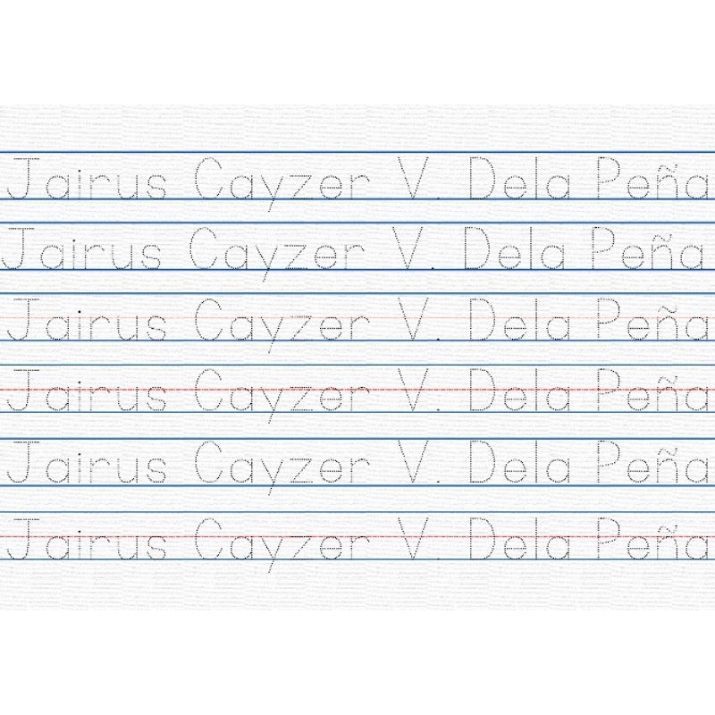 Laminated A4 Name Trace | Shopee Philippines