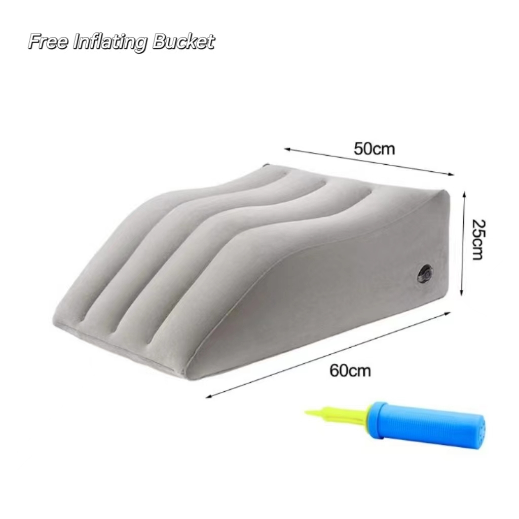 Inflatable Leg Elevation Pillow Foot Support Cushion Portable Wedge ...