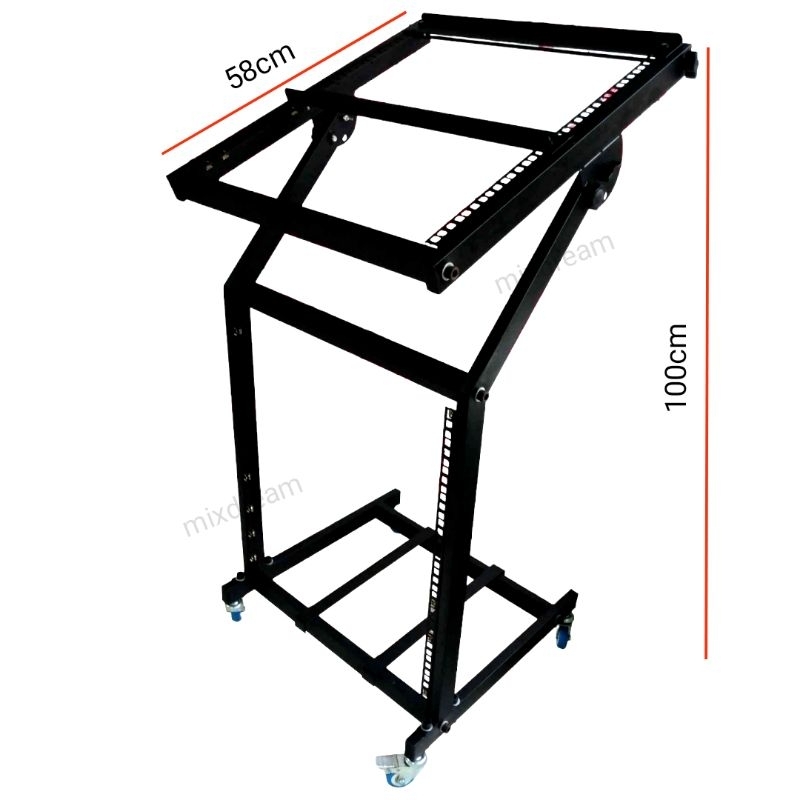 Professional Mixer Rack Equipment DJ Stand (Heavy Duty) 12U DJ Mixer ...