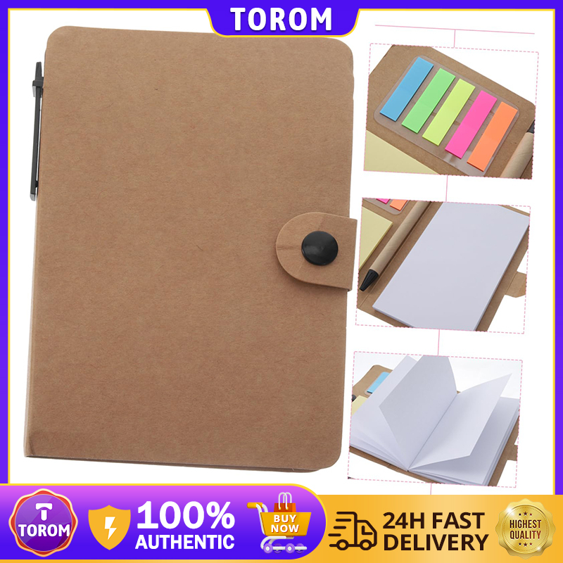 Office Stationery Notepad Kraft Paper Notebook Combination Notepad ...