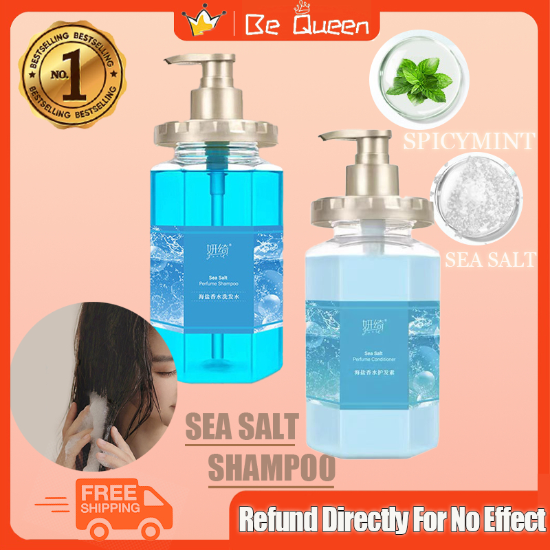 500ML Sea Salt Shampoo Oil Control Anti Dandruff Shampoo Psoriasis for Scalp Itching Hair ...