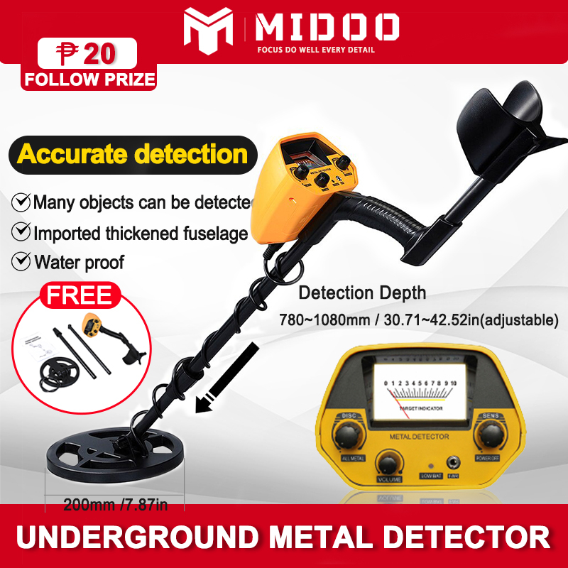 MIDOO Metal Detector High Precision Scanner Handheld Treasure Hunter ...