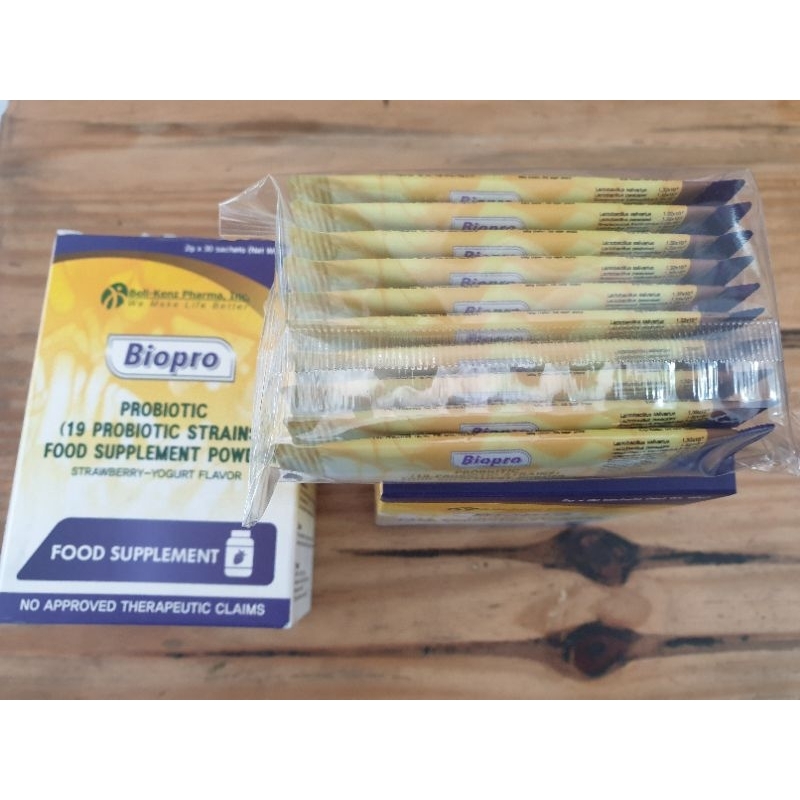 Biopro priobiotic (19 probiotic strains strawberry- yogurt flavor ...