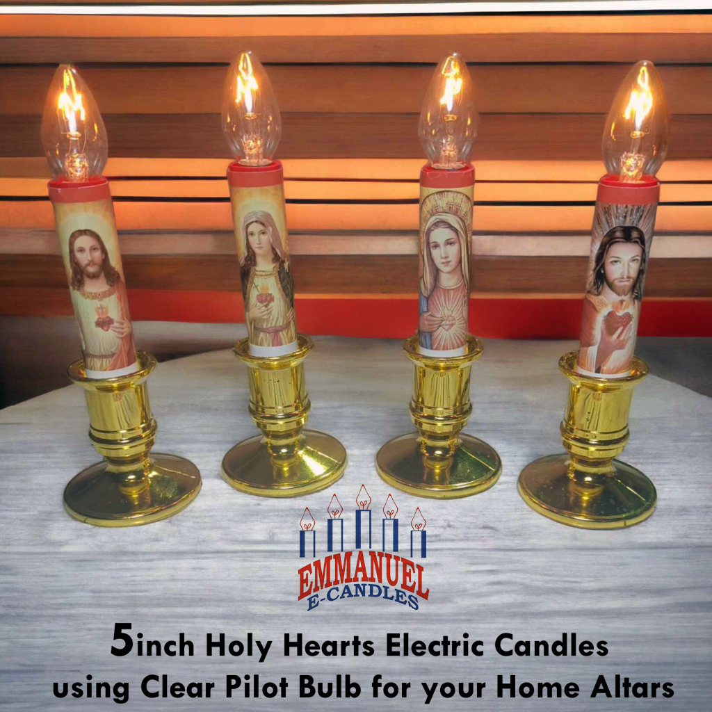 Emmanuel E-Candles Electric 5" Holy Hearts Candles | Shopee Philippines