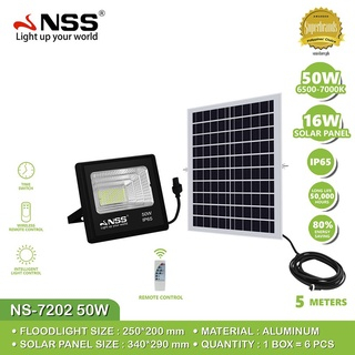 NSS Solar light solar flood light Solar Panel Solar lights outdoor waterproof light | Shopee ...