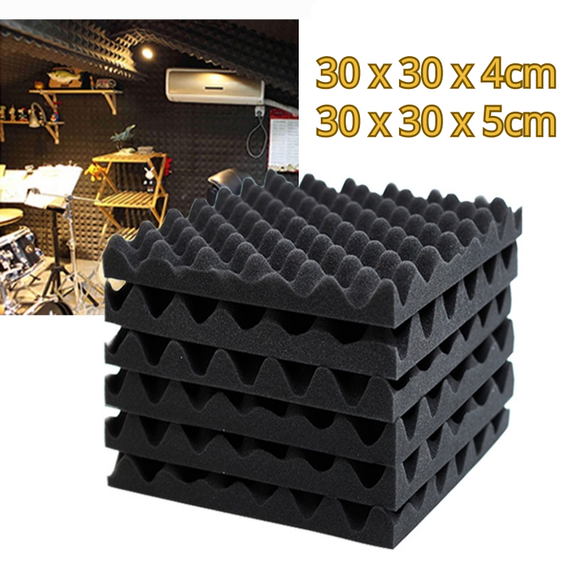 Self-adhesive Acoustic Foam Wave Soundproofing Foam Wall Sound Deadening Panel Sponge Material K ...