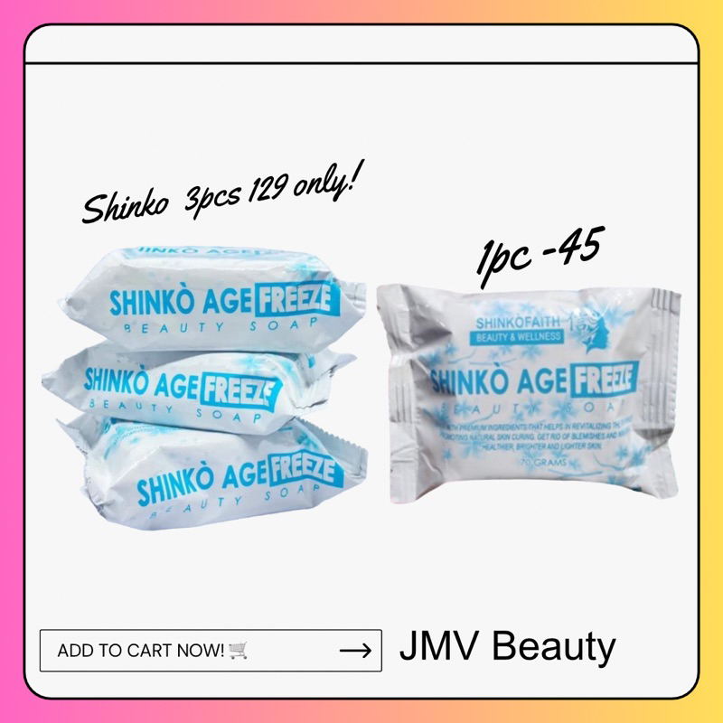 ORIGINAL SHINKO Age FrEEZE Whitening Soap | Shopee Philippines