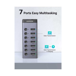 UGreen USB 3.0 7-Port Hub (Gray) (CM481/90305) | Shopee Philippines
