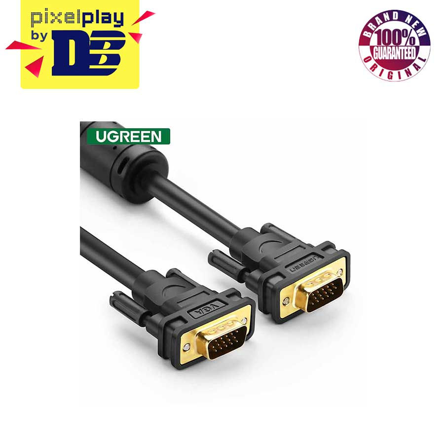 UGreen VGA Male To Male Cable - 2m (Black) (VG101/11646) | Shopee ...