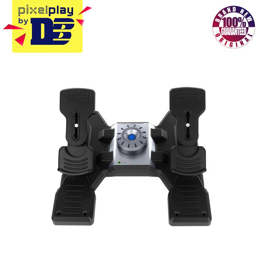 Logitech G Flight Rudder Pedals Professional Rudder Pedals w/ Toe Brake ...