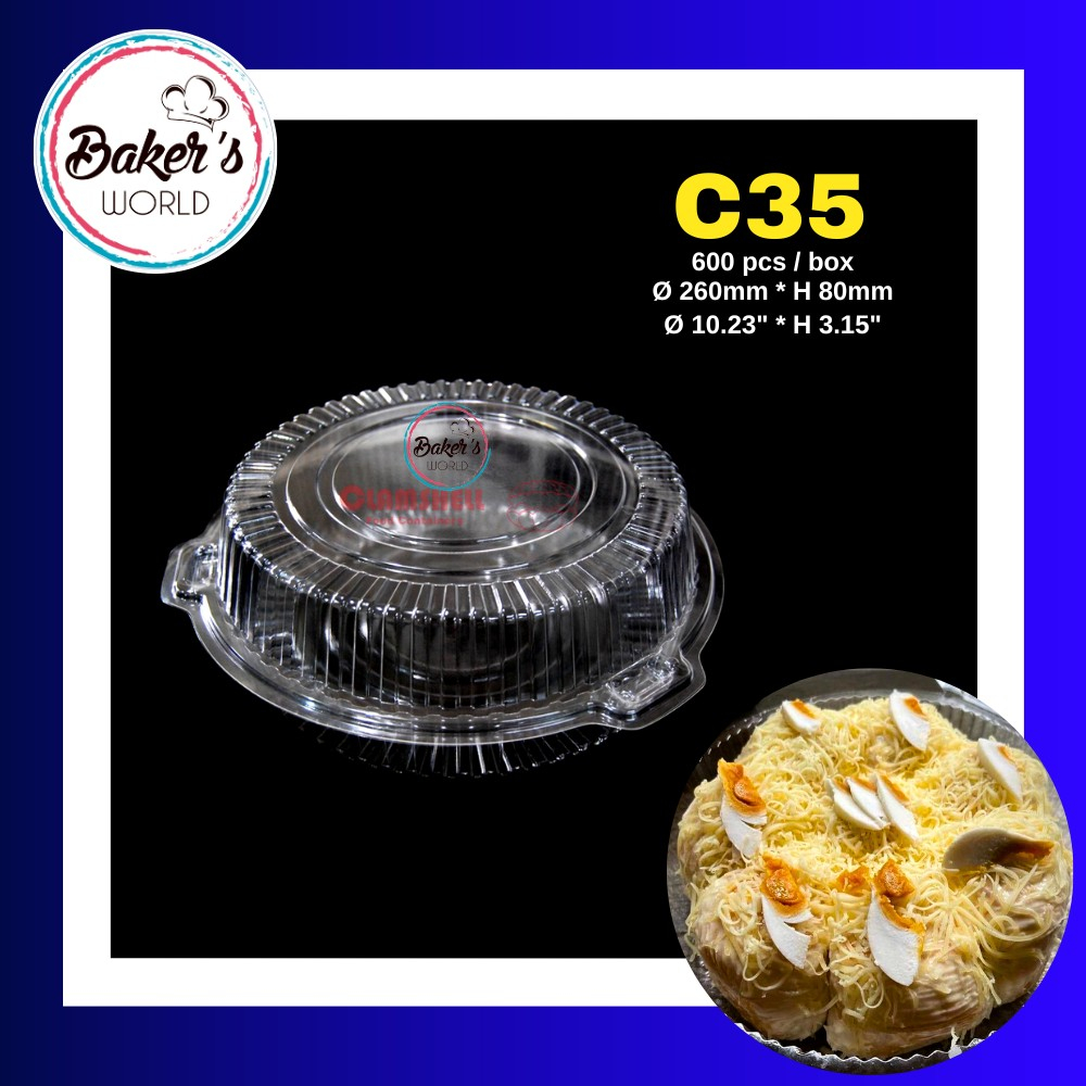 OPS-35 Clear Clamshell Cake or Pastry Container | Shopee Philippines