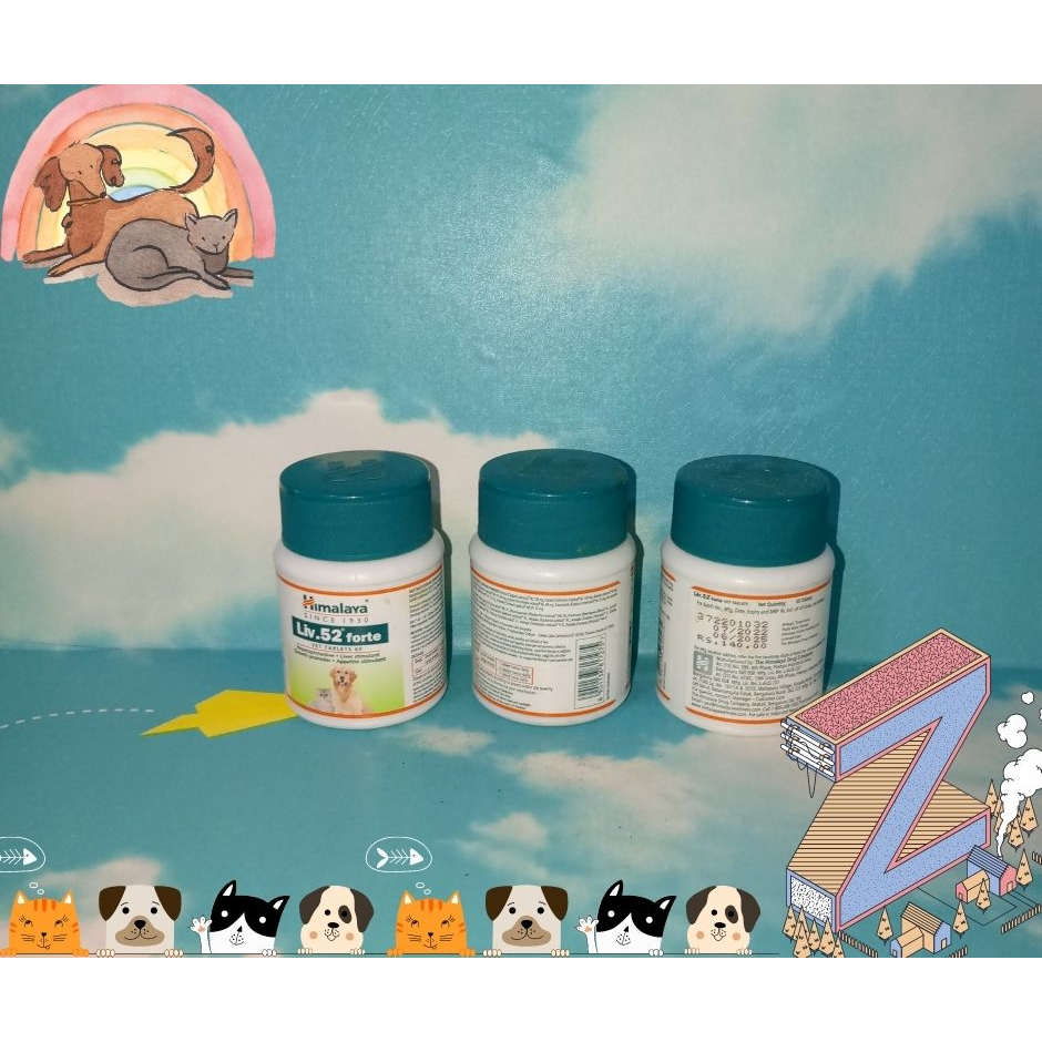 Himalaya Liv 52 Forte Vet Tablets for Liver Care of Dogs and Cats (60 ...
