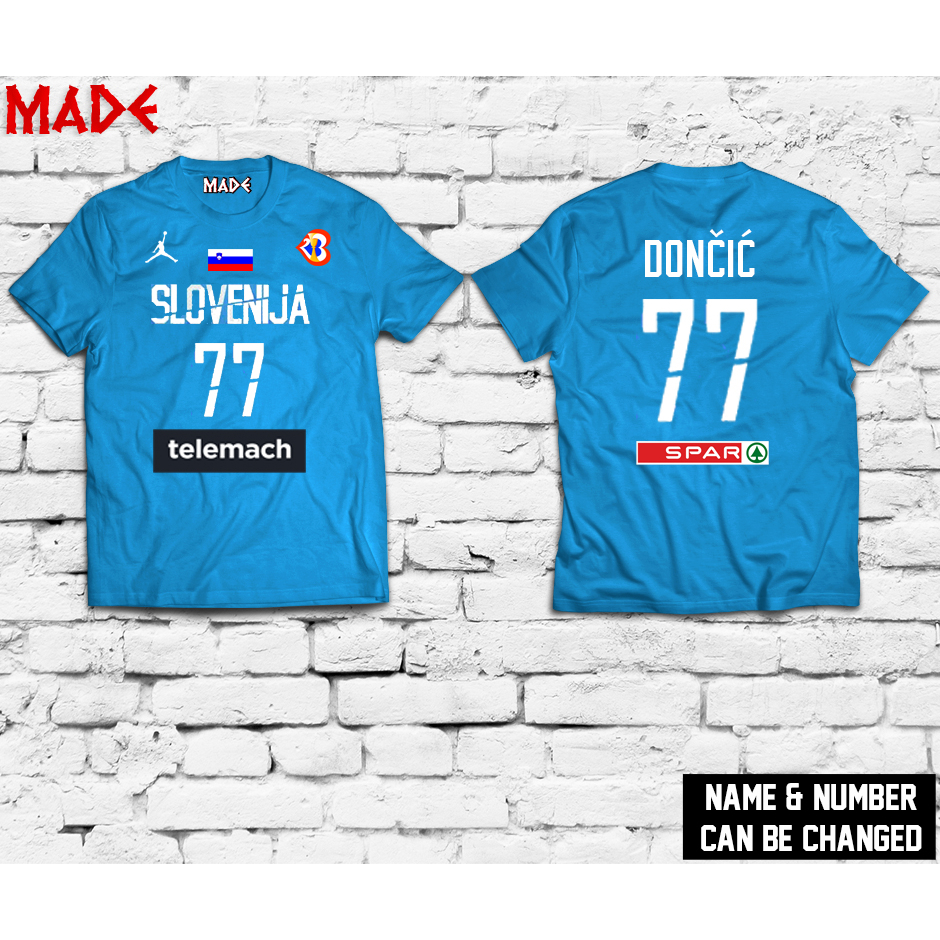 SLOVENIA FIBA Basketball World Cup 2023 - Luka Doncic Goran Dragic Shirt | Shopee Philippines