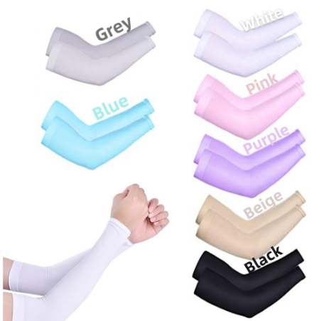 1Pair Men Women Breathable Arm Sleeves/Ice Arm Sleeve Cover Protection ...