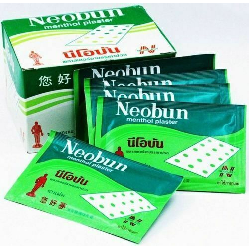 NEOBUN MENTHOL PLASTER ANALGESIC PAIN RELIEF MUSCLE BACKACHE MADE IN ...