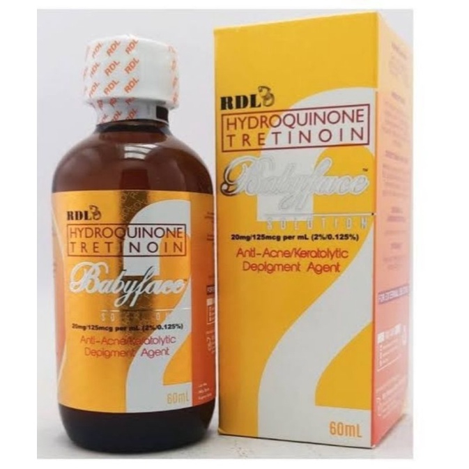 RDL BABY FACE #1#2#3 For dark Skin Tone and Acne Solution 60ml | Shopee ...
