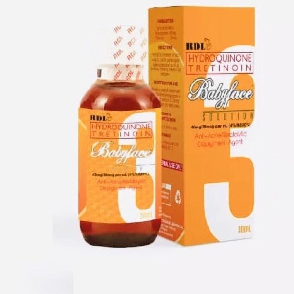 RDL BABY FACE #1#2#3 For dark Skin Tone and Acne Solution 60ml | Shopee ...