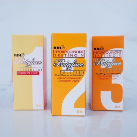 RDL BABY FACE #1#2#3 For dark Skin Tone and Acne Solution 60ml | Shopee ...
