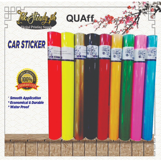 QUAFF Car Sticker Ordinary Colors ( 10 Meters Per Roll ) | Shopee ...