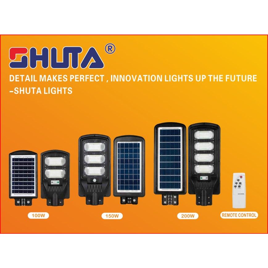 Integrated Solar Street Light STW-8004 (Nature White 6500k) SHUTA ...