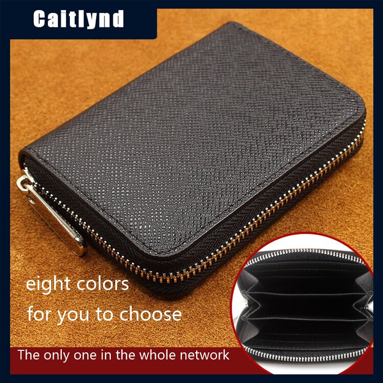 Leather Cross Pattern Zipper Short Wallet For Women Men Coin Purse ...