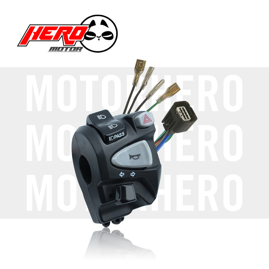 Domino Handle Switch For Honda Click with Pssing Light Hazard Light ...