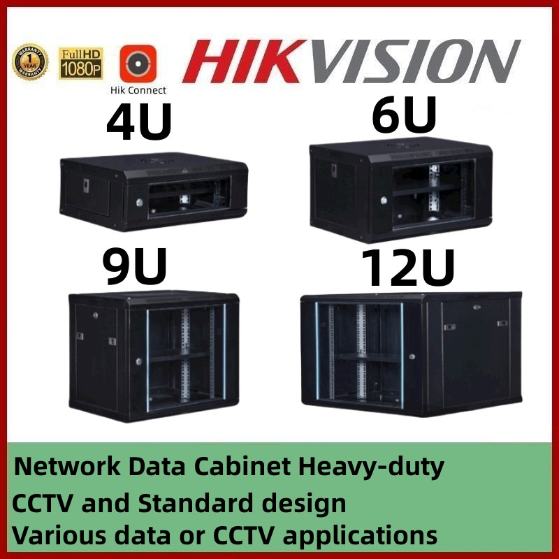 Data cabinet 4U 6U 9U 12U logistics management cabinet server rack CCTV system organization ...