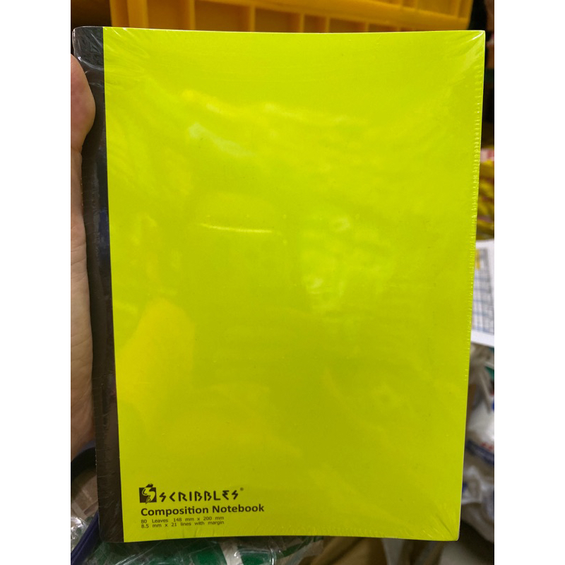 10pieces Scribbles Composition Notebook Grade 4 80lvs w margin assorted ...