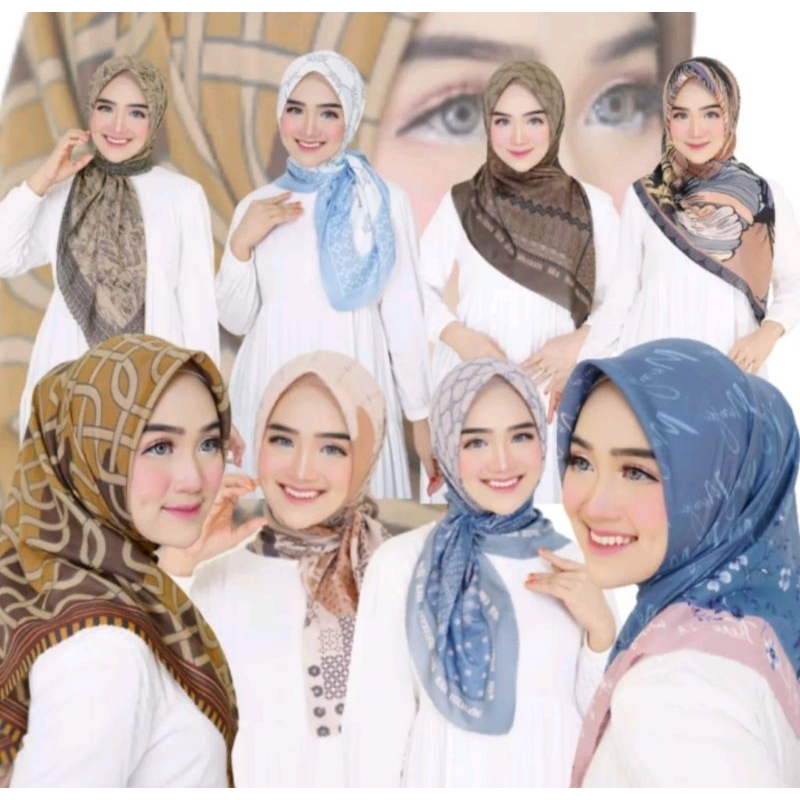 printed Umama scarf square triangle code 3 | Shopee Philippines