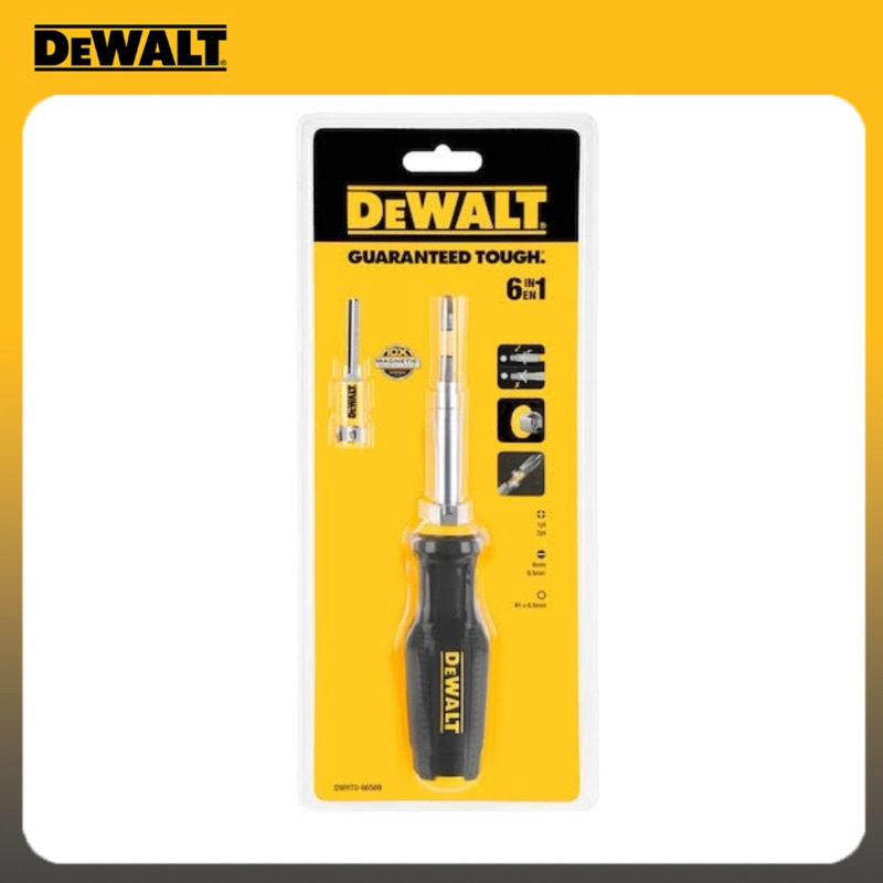 Dewalt DWHT0-66569 Full Fit 6-way Multi-bit Screwdriver | Shopee ...