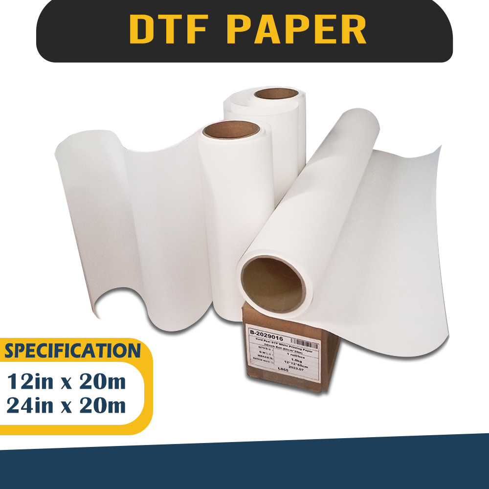 Cold Peel DTF White Printing Paper Roll (12inch / 24inch) | Shopee ...
