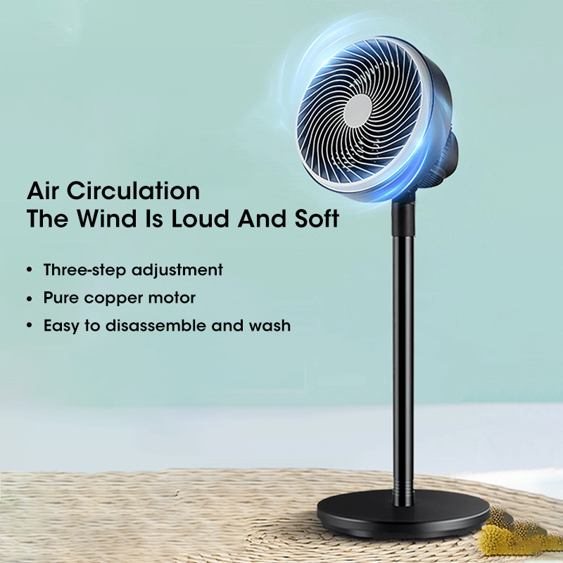 Electric Fan 10-Inch 5-Blade 3-Speed Air Circulation Fan Stand Fan And ...