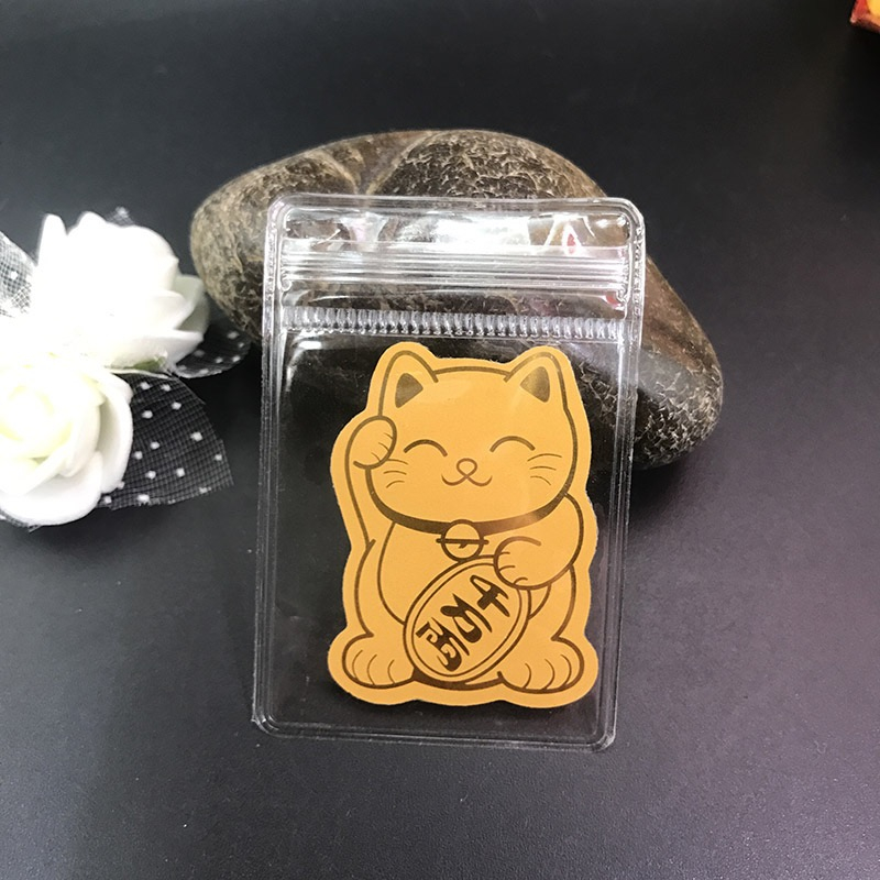 Maneki-Neko CAT Lucky Gold Foil Mobile Phone sticker Good of Wealth ...