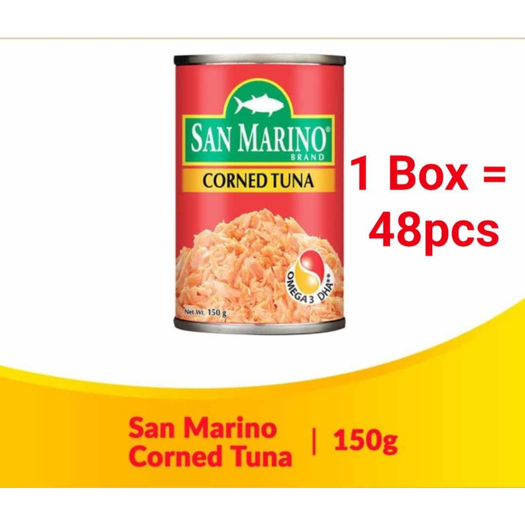 San Marino Corned Tuna 150g (48pcs) - 1 Box | Shopee Philippines