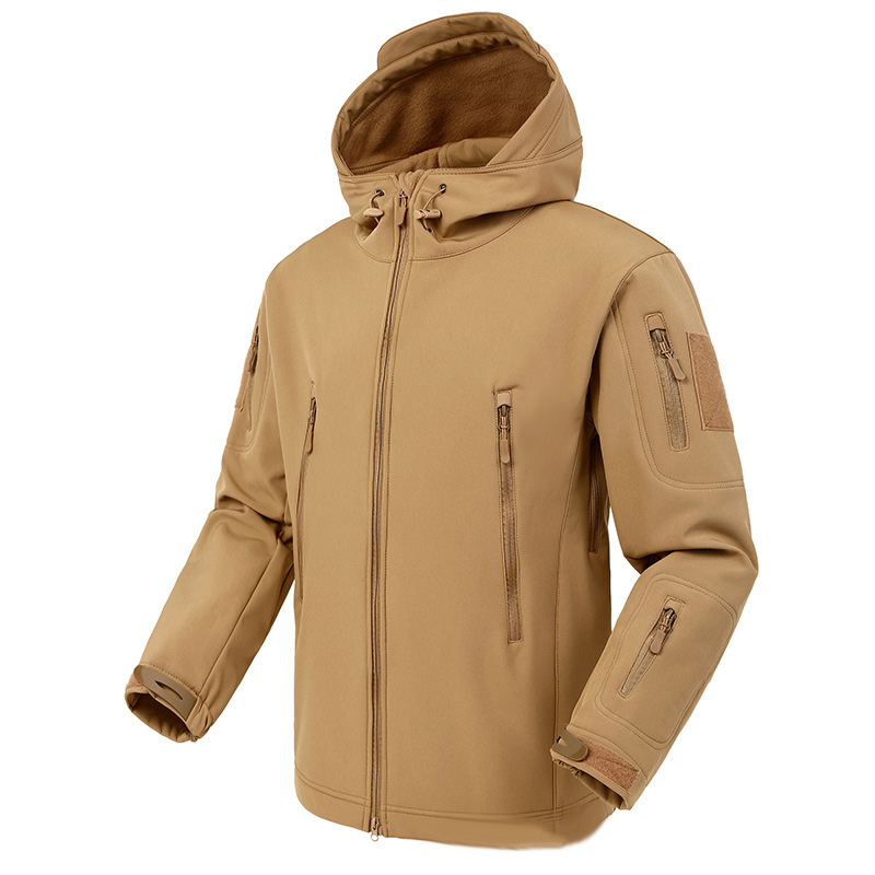 ready stock Shark Skin Soft Shell Jackets Men Tactical Windproof ...