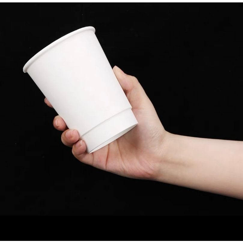 25pcs/8oz 12oz (16oz/20pcs) 90mm double wall paper cup kraft/Coffee Cup ...