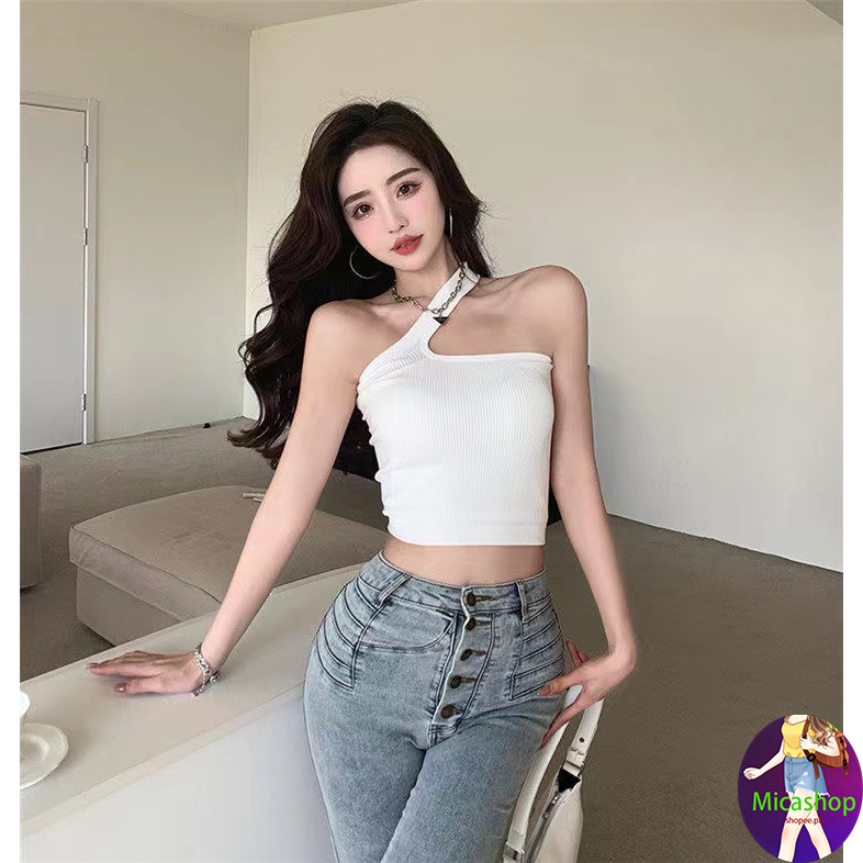 MICA TIU New Fashion Crop Top 2way Tube/One Sided Padded Backless Top #EM04 | Shopee Philippines