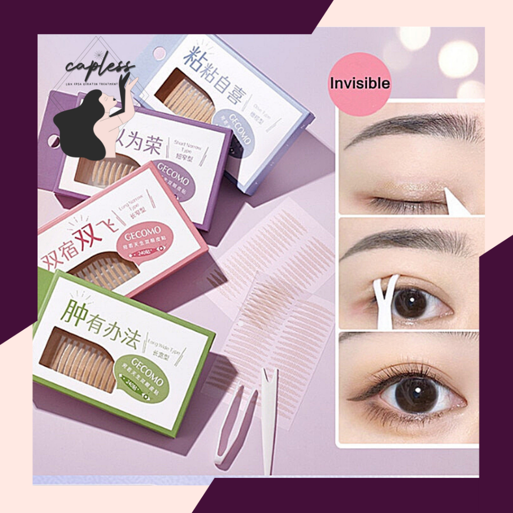 Flesh color Invisible Makeup Double eyelid Tape Strips | Shopee Philippines