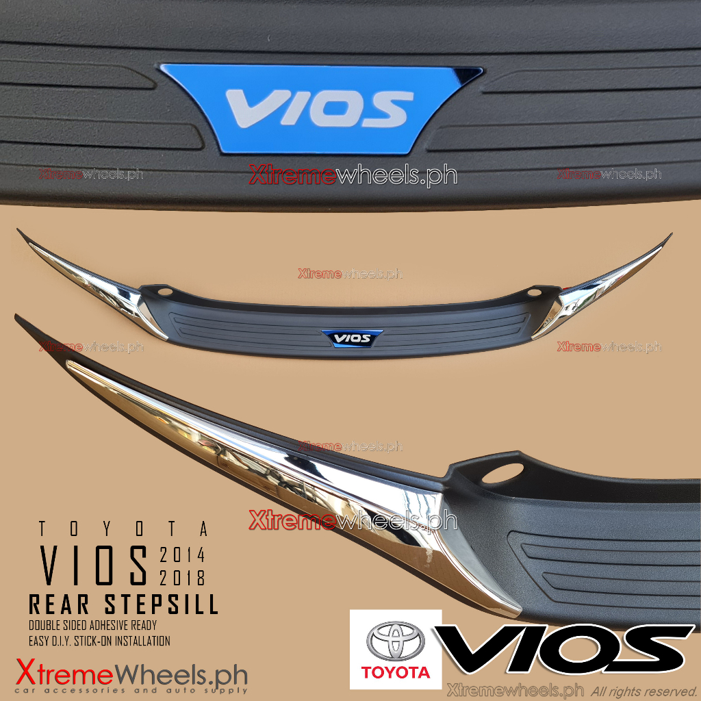Toyota Vios 2013-2017 Rear Bumper Protector Step Sill / Stepsill ...