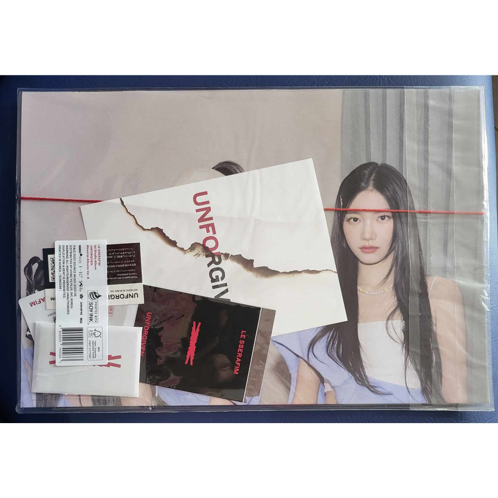 LE SSERAFIM - 1st Studio Album [UNFORGIVEN] (Weverse Albums ver.) + pob ...