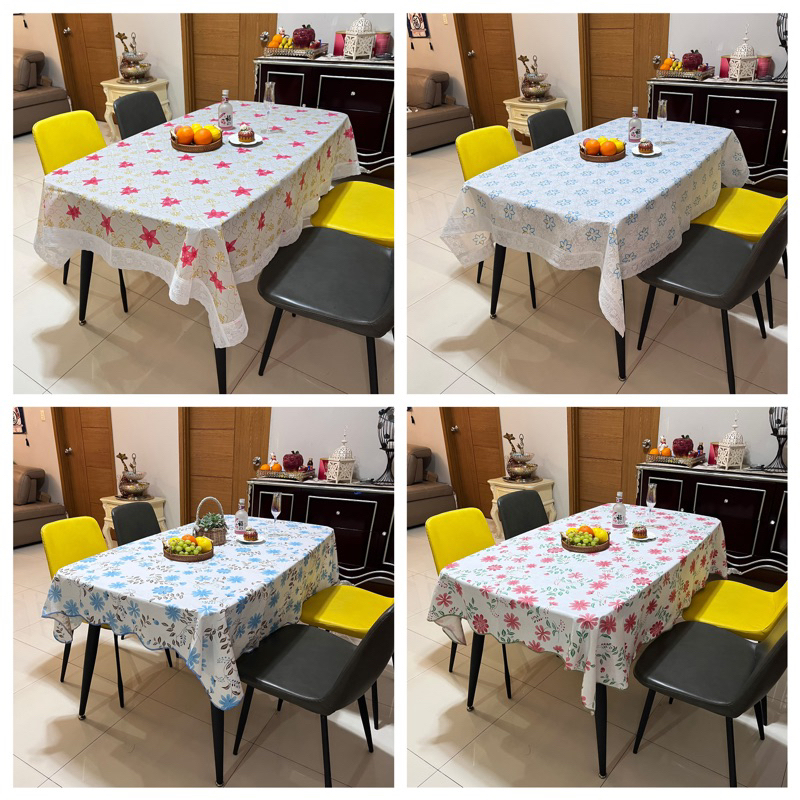 6 seats 183cm "8 seats 228cmPVC waterproof tablecloth | Shopee Philippines