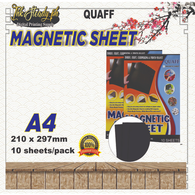 Quaff Magnetic Sheet w/out Adhesive A4 Size ( 10pcs ) | Shopee Philippines