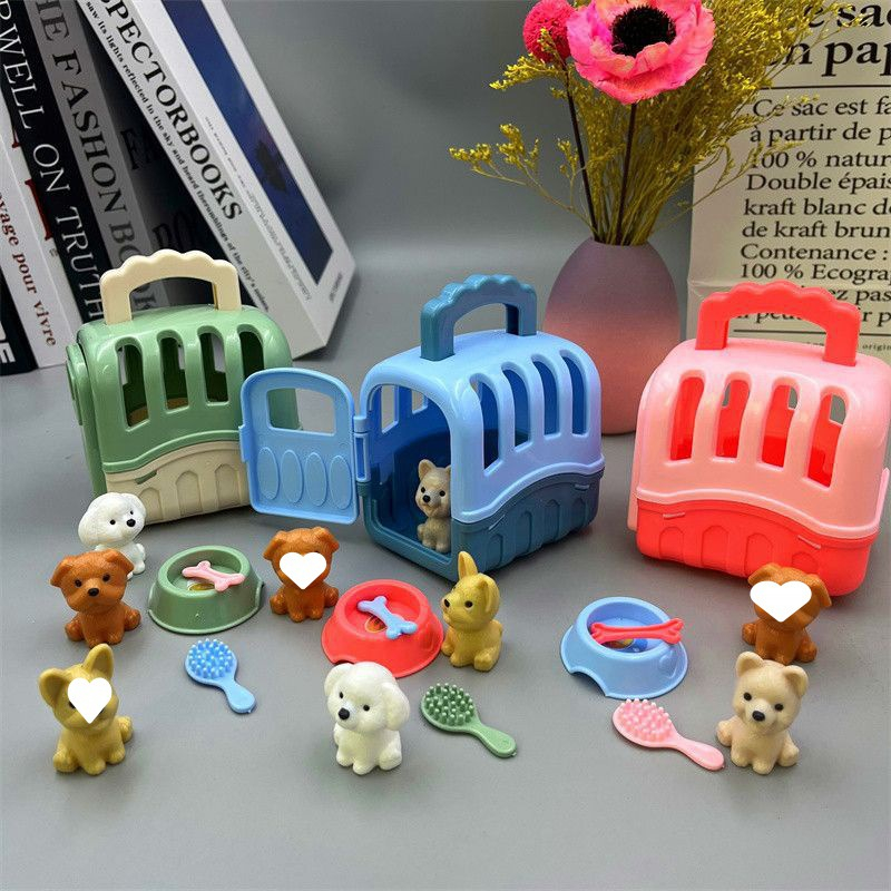 Children Toys Pet Cage Play House Girl Toys Dog Cage Pet Cage Toys ...