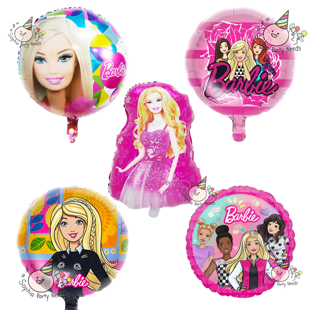 18inches Foil Balloon Barbie 6pcs | Shopee Philippines