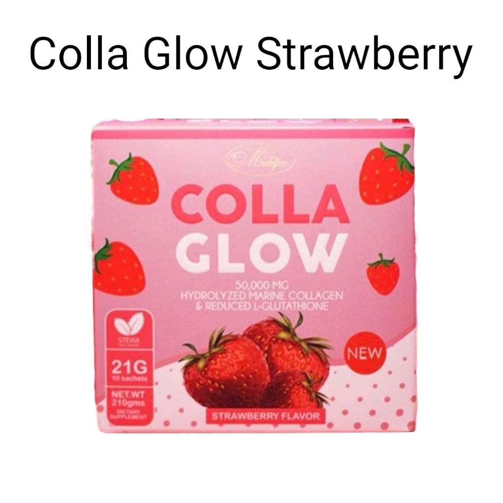 MISTIQUE Colla Glow Hydrolyzed Marine Collagen Drink Strawberry Flavor ...