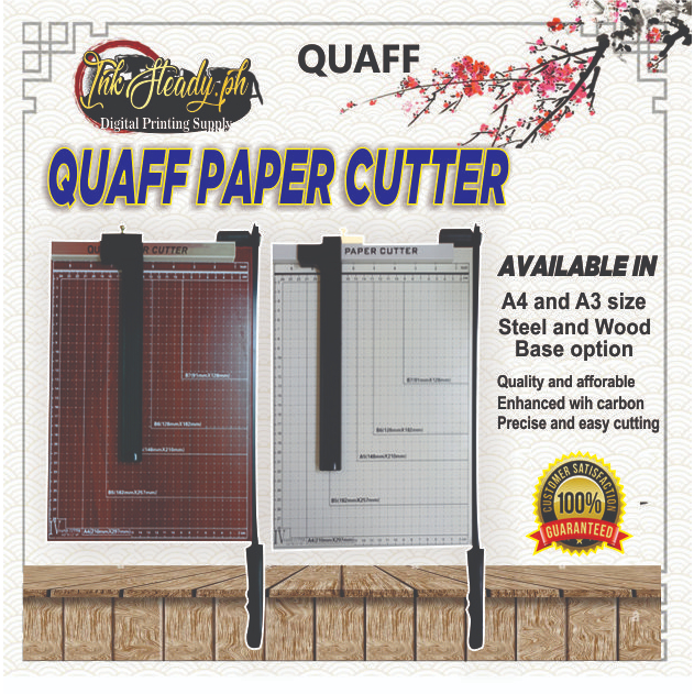 Quaff Paper Cutter A4 size Wood / Metal Base | Shopee Philippines